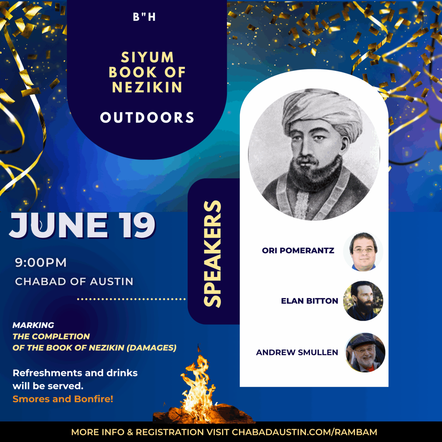 Completion of Book of Nezikin in Rambam - Maimonidies - Chabad of Austin